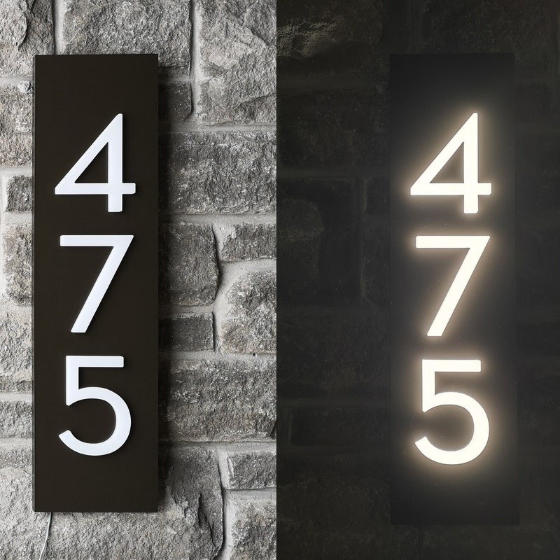 Large Light up Numbers - Etsy