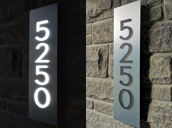 Illuminated LED Custom Door Number Sign for Hotels 7 - Etsy Canada