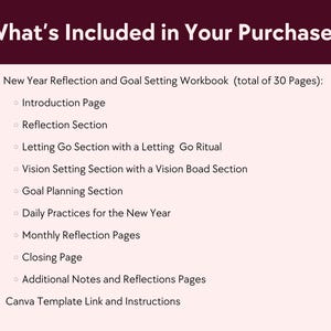 New Year Reflection and Goal Setting Workbook | Mindful Goal Setting ...