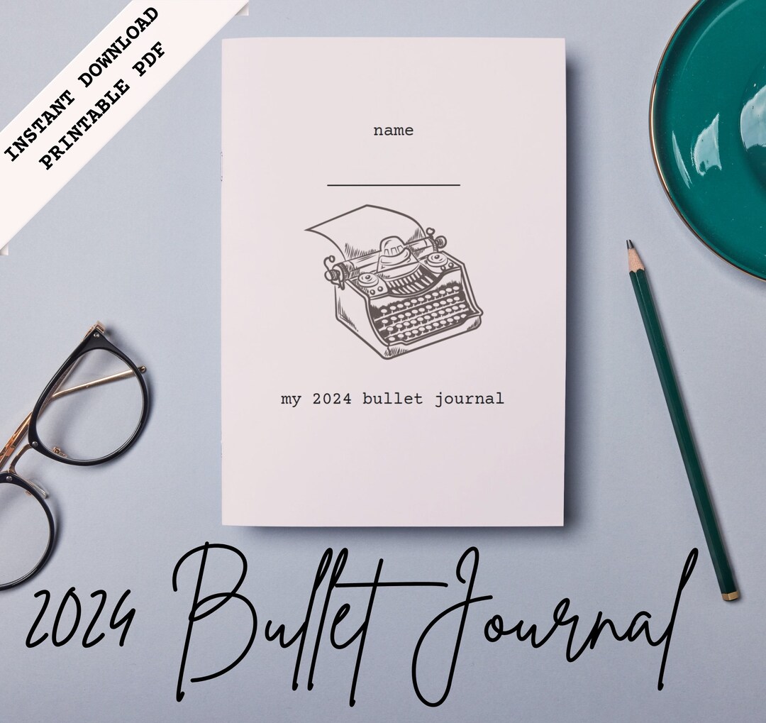 2024 Bullet Journal Printable A5 Size Pre-made Bullet Journal Weekly ...