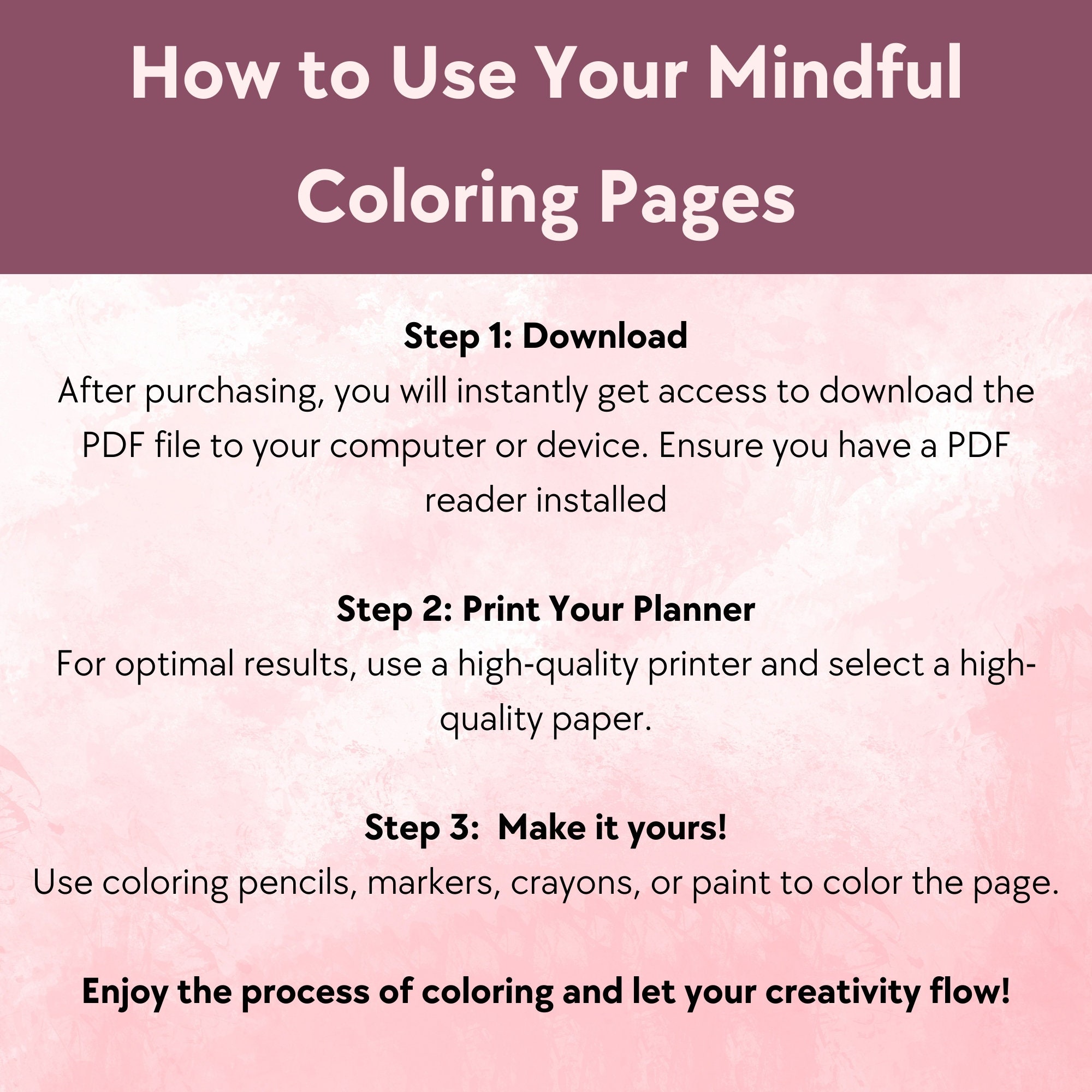 Mindful Coloring Pages Mandala Meditations Printable PDF Adult Coloring ...