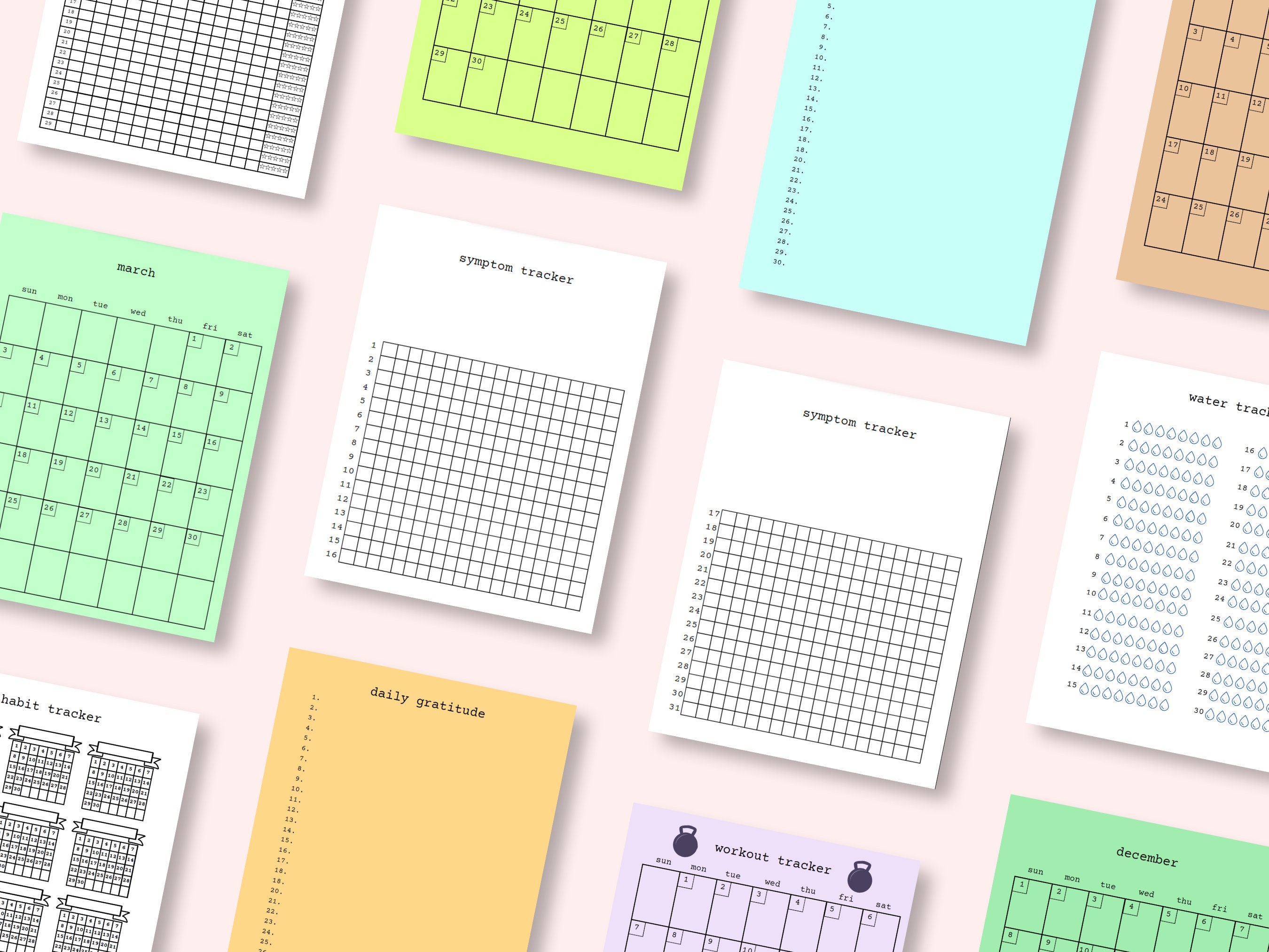 2024 Printable Bullet Journal A4 Size Color - Etsy Canada