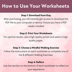 Mindful Walking Worksheets | Mindful Walking Exercises PDF Printable ...