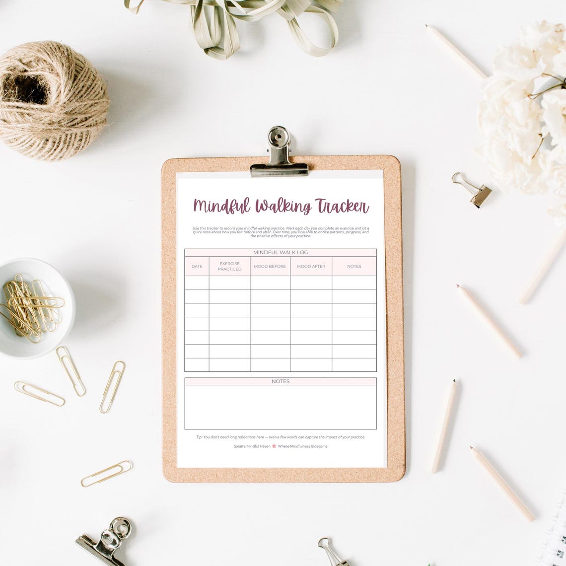 Mindful Walking Worksheets | Exercises + Reflections | Printable PDF ...