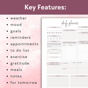 Ultimate Daily Planner | Undated Printable PDF Planner and Canva ...
