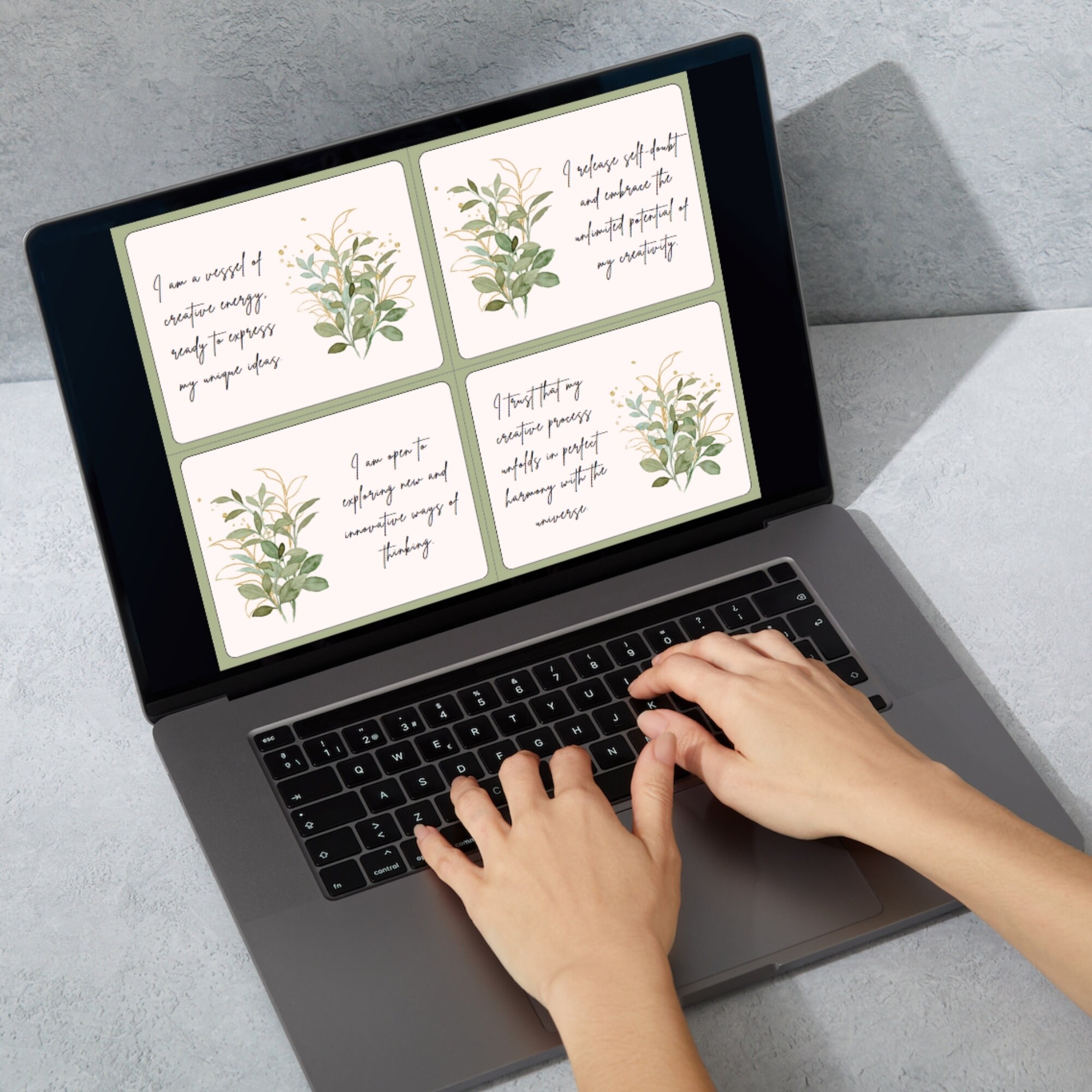 100 Affirmation Flashcards for Creativity Printable Daily Positive ...