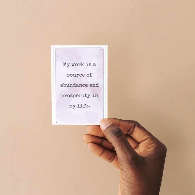 100 Affirmation Flashcards for the Workplace Printable PDF Canva ...