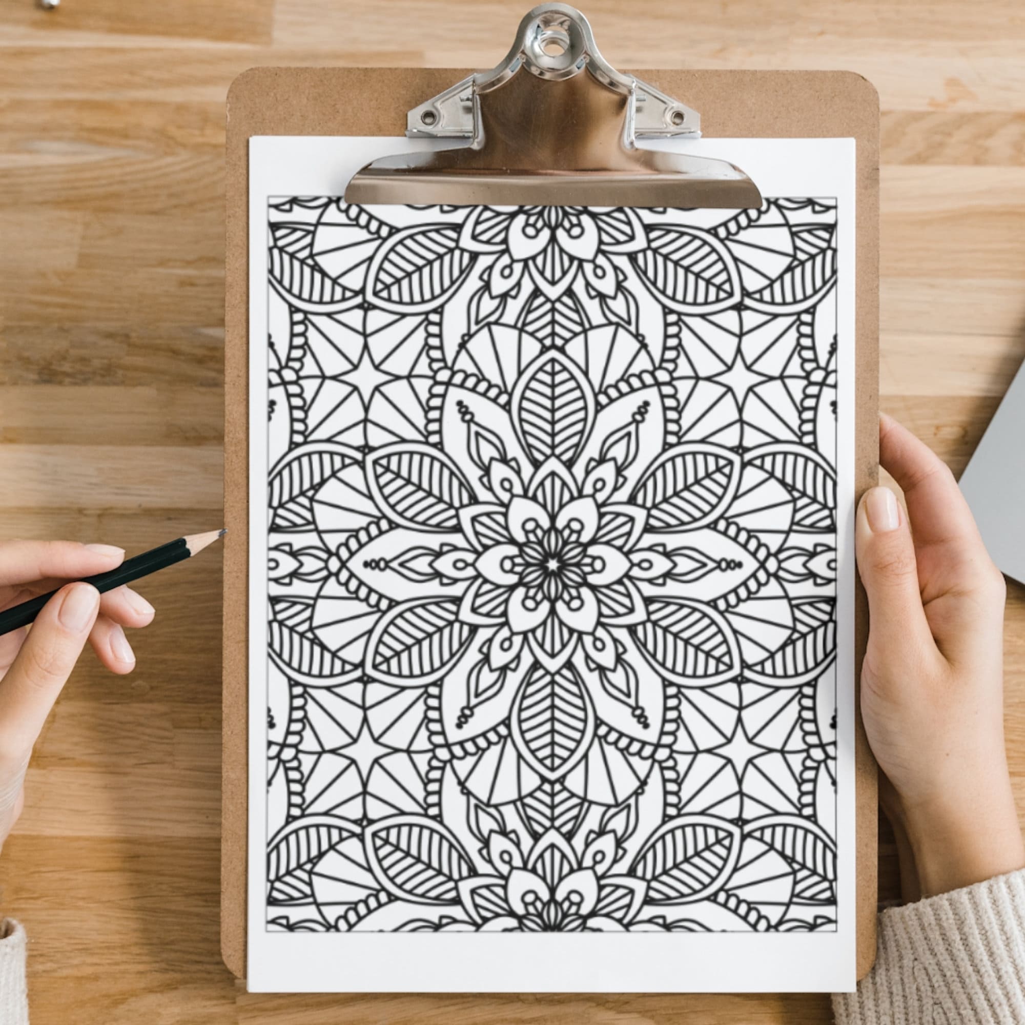 Mindful Coloring Pages: Serenity Blooms Printable PDF Adult Coloring ...