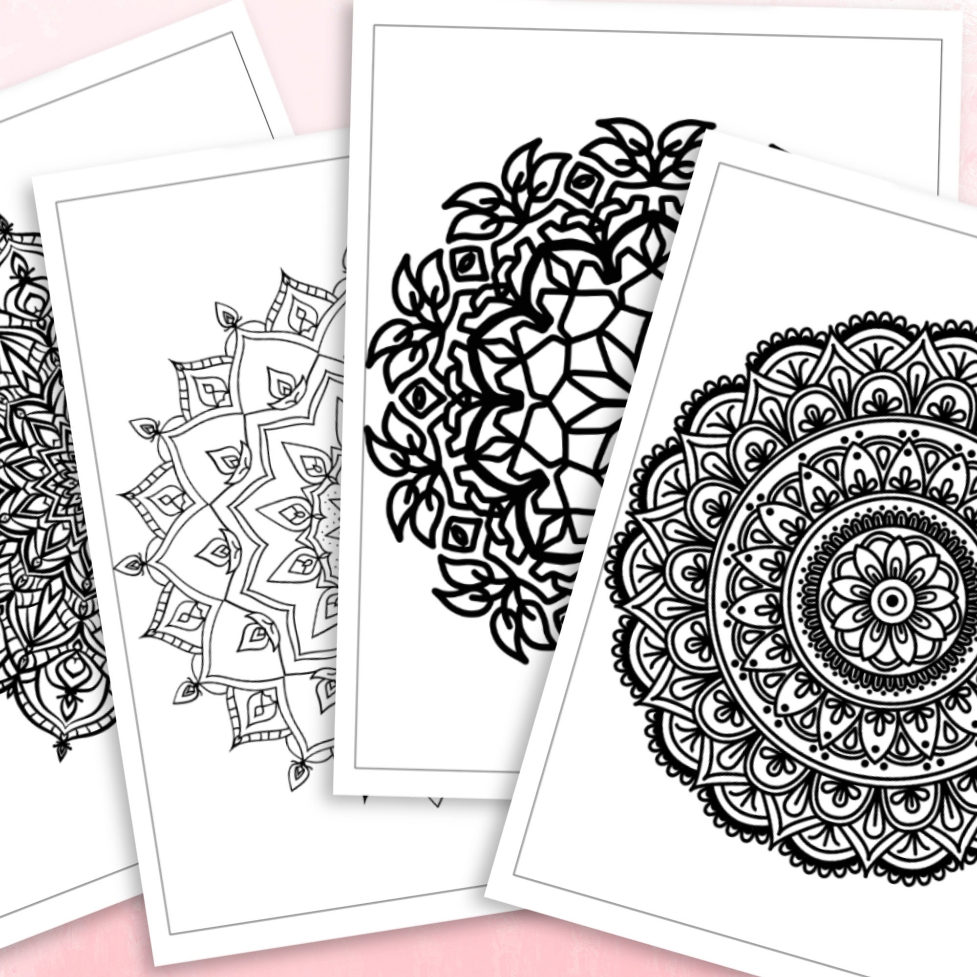 Mindful Coloring Pages Mandala Meditations Printable PDF Adult Coloring ...