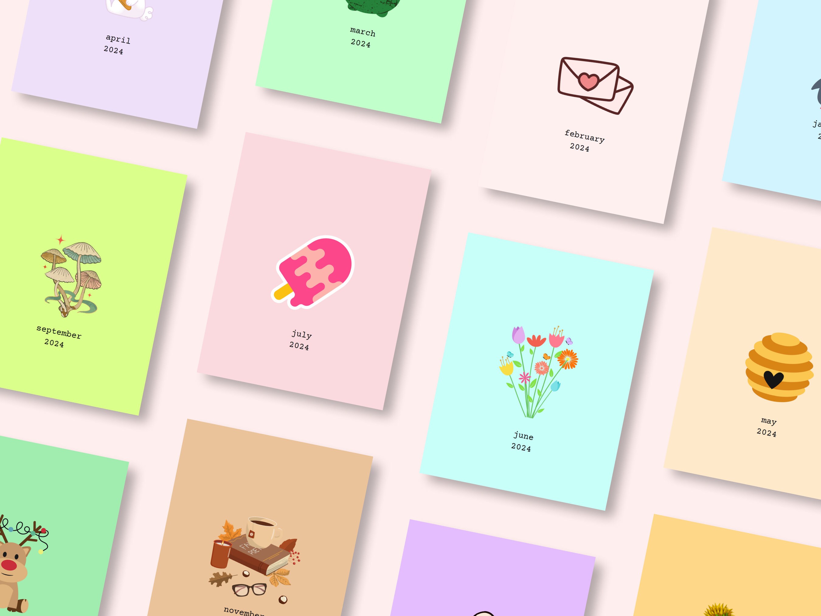 2024 Printable Bullet Journal A4 Size Color - Etsy Canada