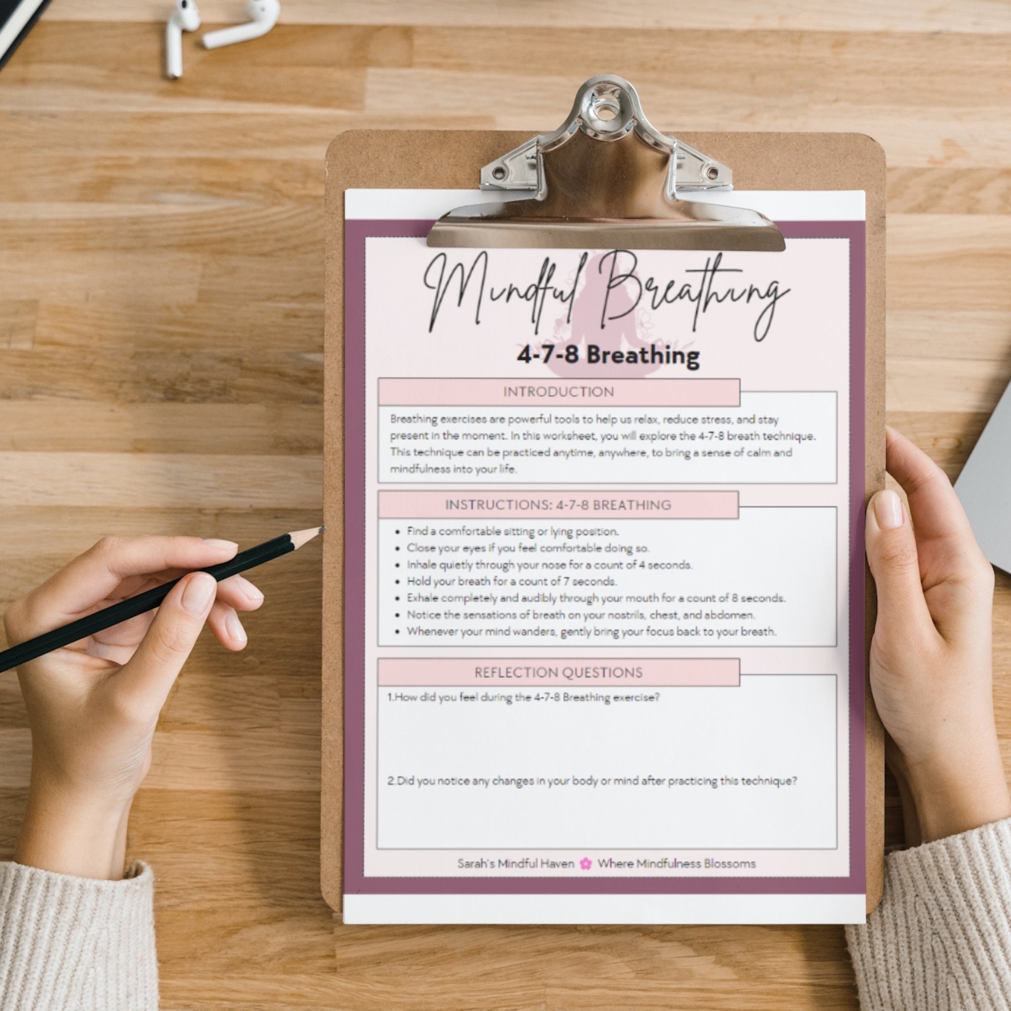 Mindful Breathing Worksheets | Mindfulness Breathing Exercises PDF ...