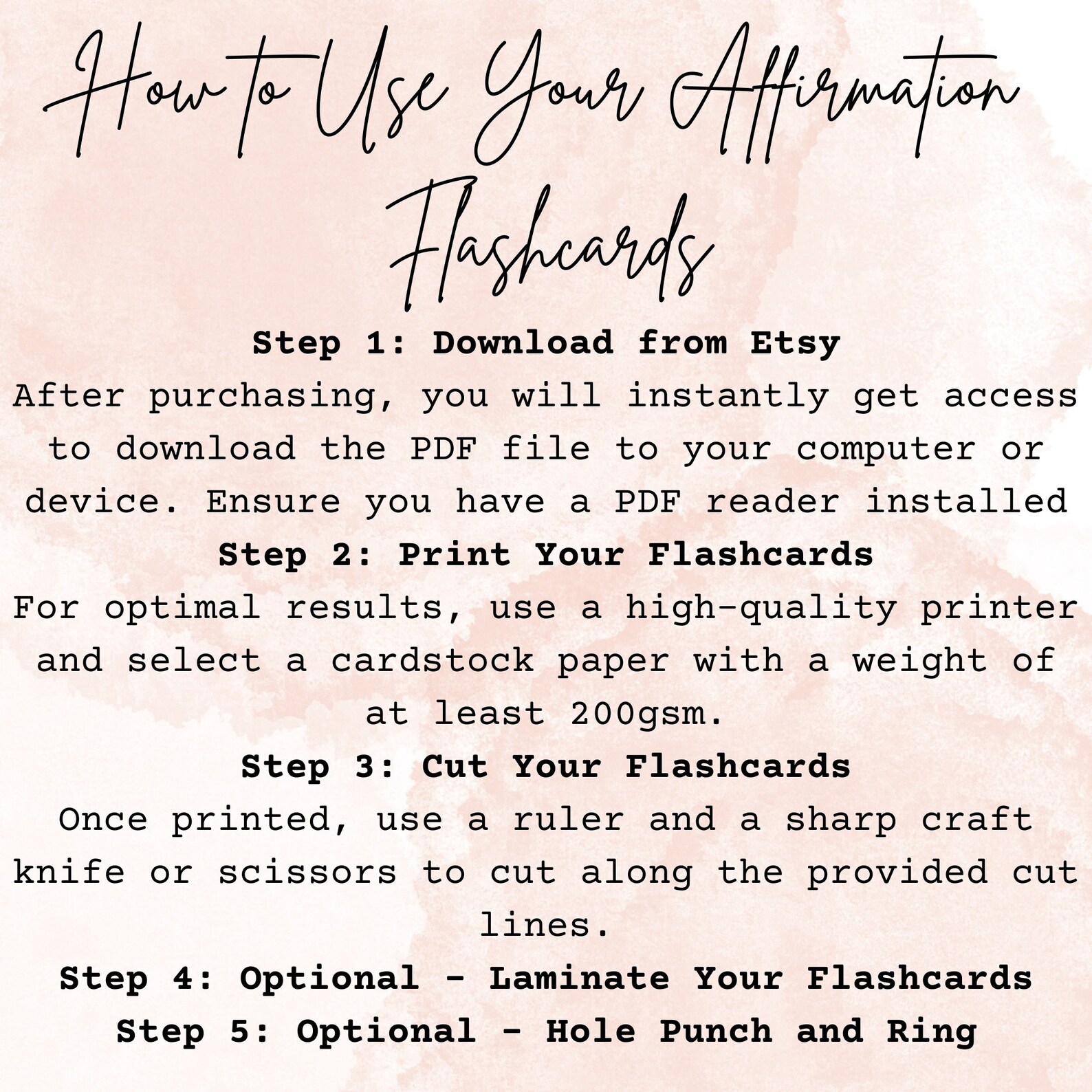 100 Affirmation Flashcards for the Workplace Printable PDF Canva ...