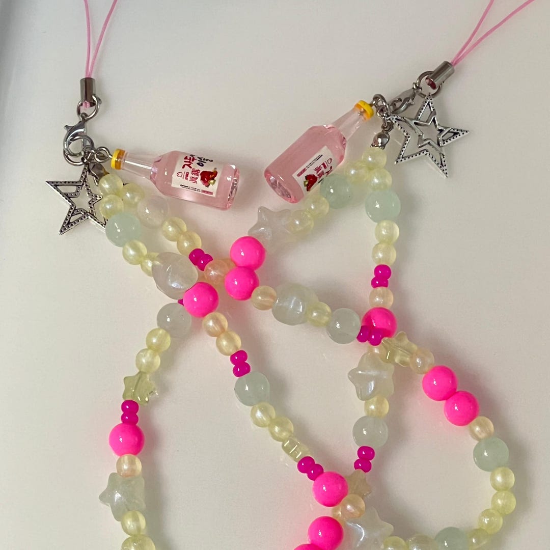 The "soju Pop" Phone Charm | Aesthetic Phone Charm, Keychain, Collect ...