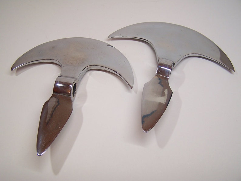 Pair of Antique Wrought Hand Forged War Axes, Halberds, Pike Axes ...