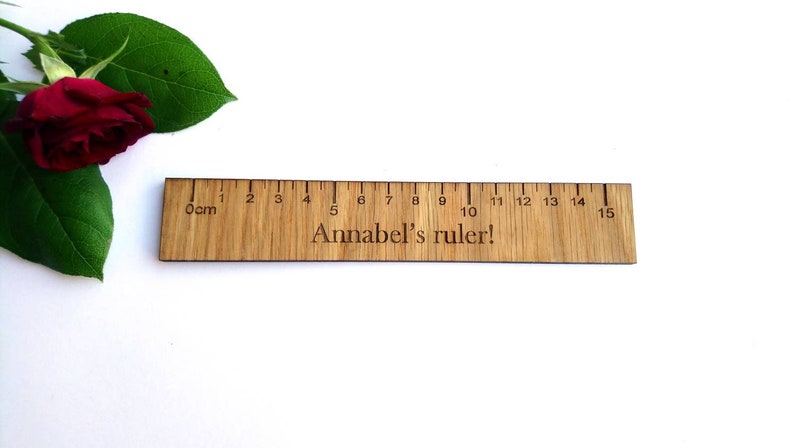 Personalised Teachers Ruler Teachers Gift Oak Rulers - Etsy UK
