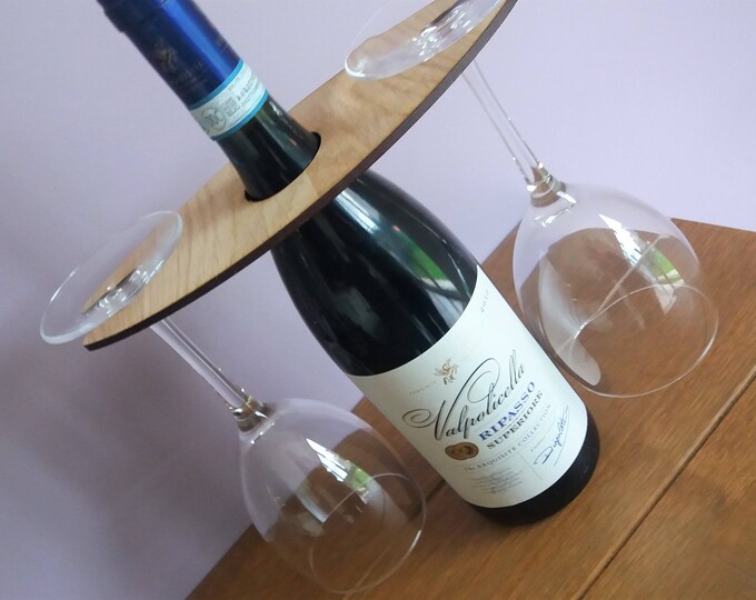 PERSONALISED WINE BUTLER - Wine Glass Holder - Stocking Filler - Secret ...