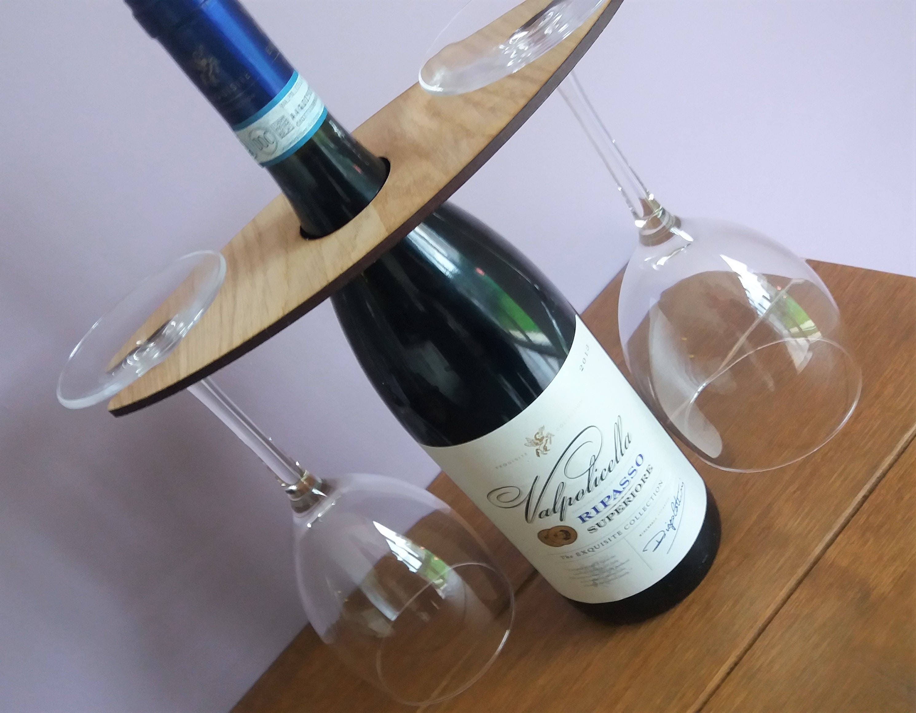 PERSONALISED WINE BUTLER Wine Glass Holder Stocking Filler | Etsy