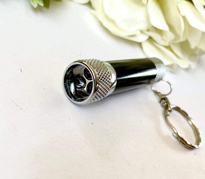 Mini Torch Keyring black or Green Engraved Torch Flash - Etsy UK