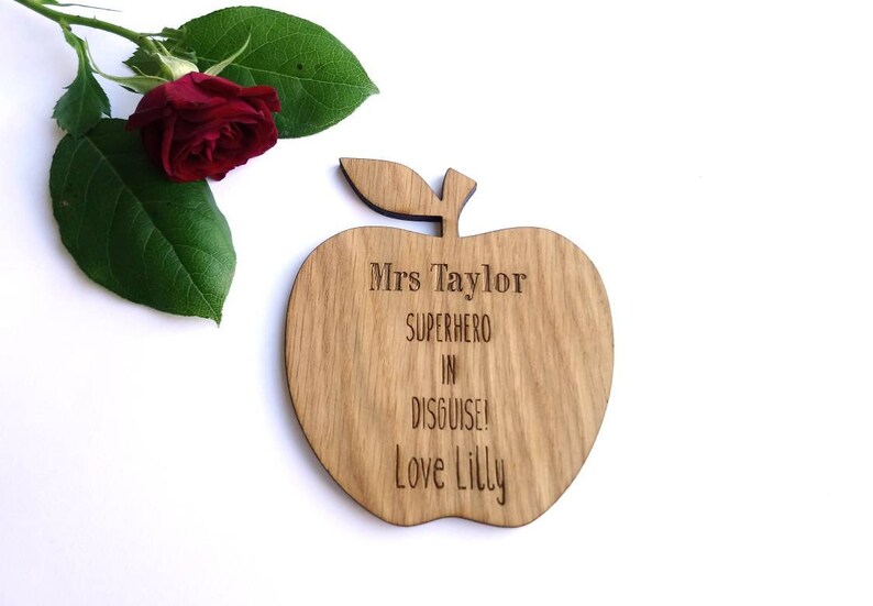 Personalised Teachers Magnets Oak Magnets Teaching - Etsy
