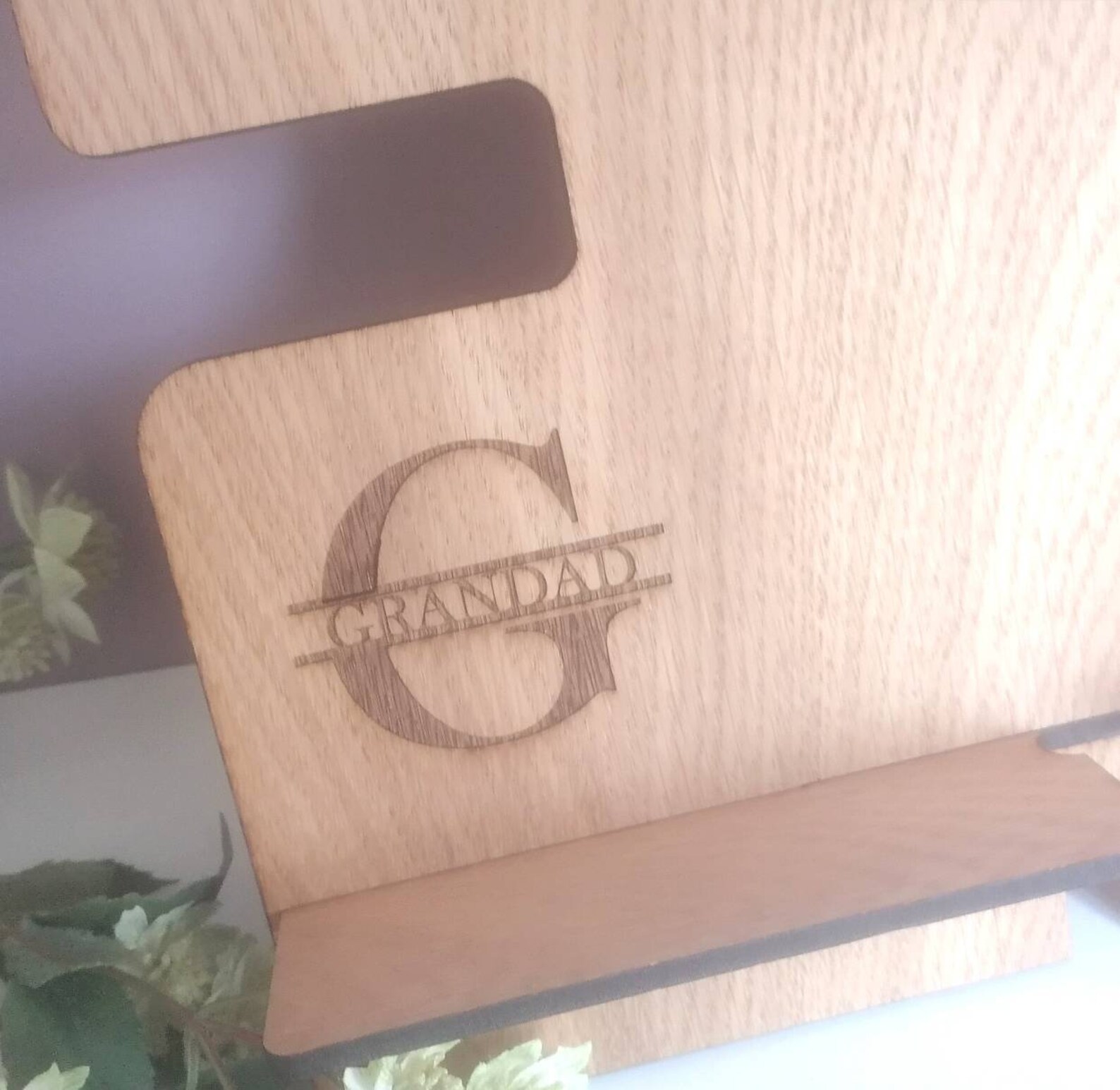 Mens Wooden Phone Organiser Personalised Phone Holder - Etsy