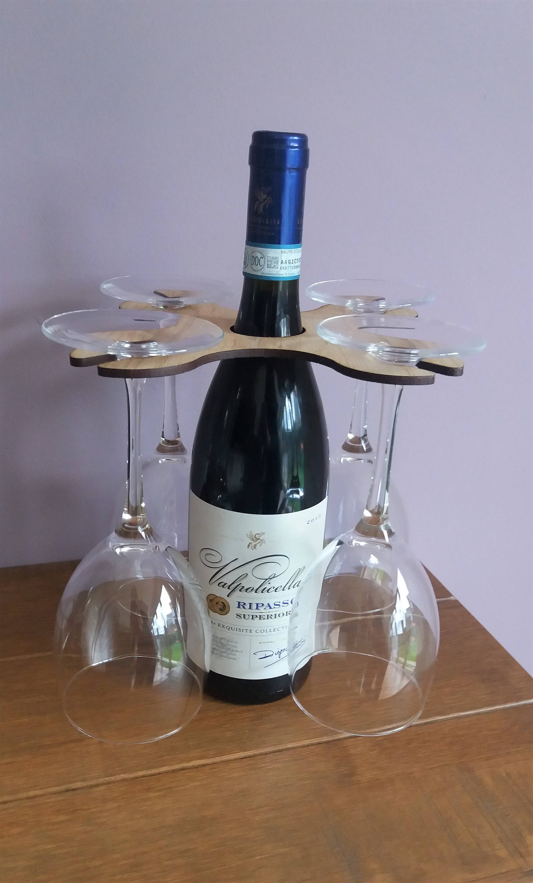 Wine Glass Holder - WINE BUTLER - Stocking Filler - Secret Santa Gift ...