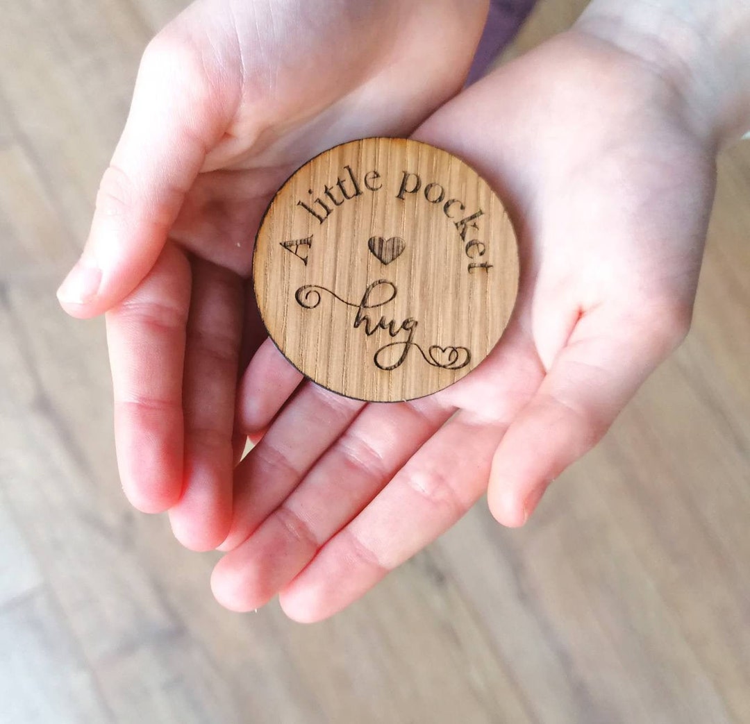 A Little Pocket Hug, Wooden Hug, Token Gift, Special Gift, Missing You ...
