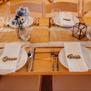 Wedding Table Place Names for Guests - Wooden Cut Outs MDF ...