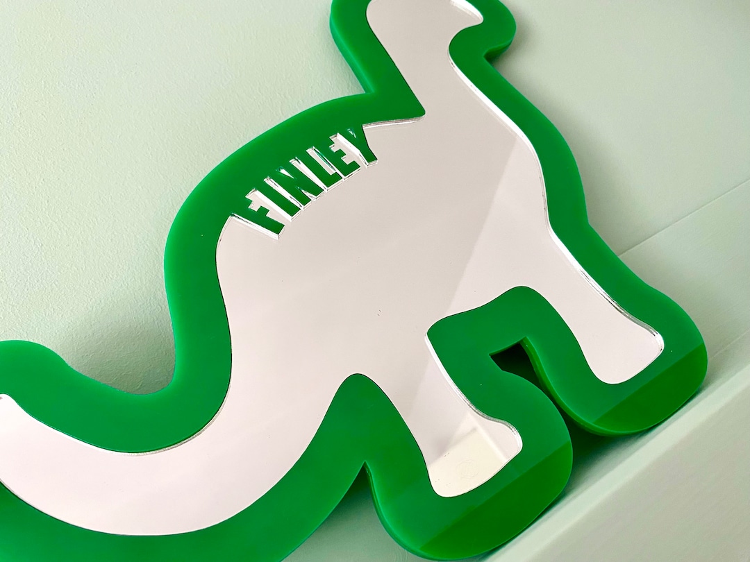 Dinosaur Mirror - Dinosaur Bedroom Decor - Girls Dinosaur - Boys ...