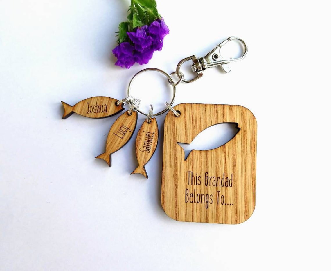 Fishing Key Ring This Daddy Belongs To.. Personalised - Etsy