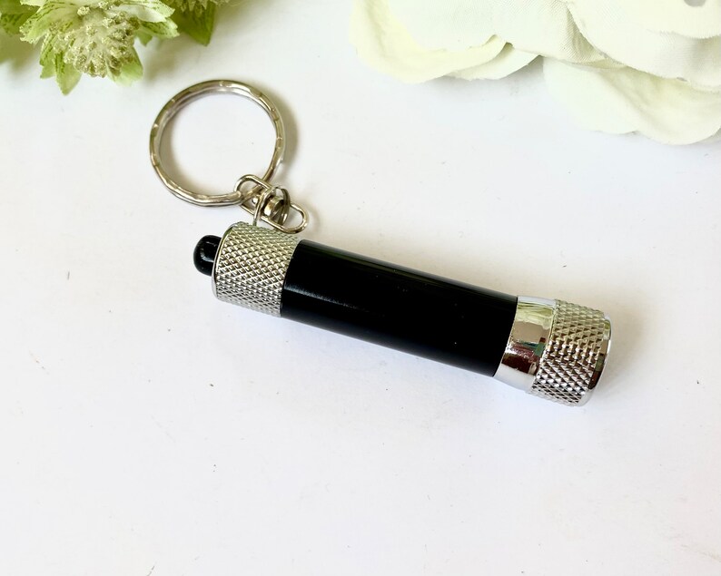 Mini Torch Keyring black or Green Engraved Torch Flash - Etsy UK