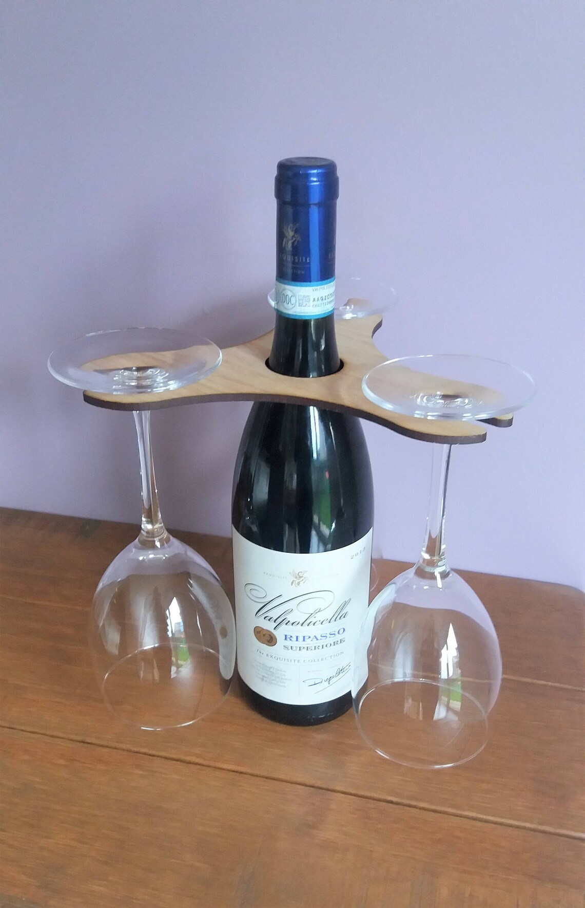 PERSONALISED WINEGLASS HOLDER - Wine Butler - Stocking Filler - Secret ...