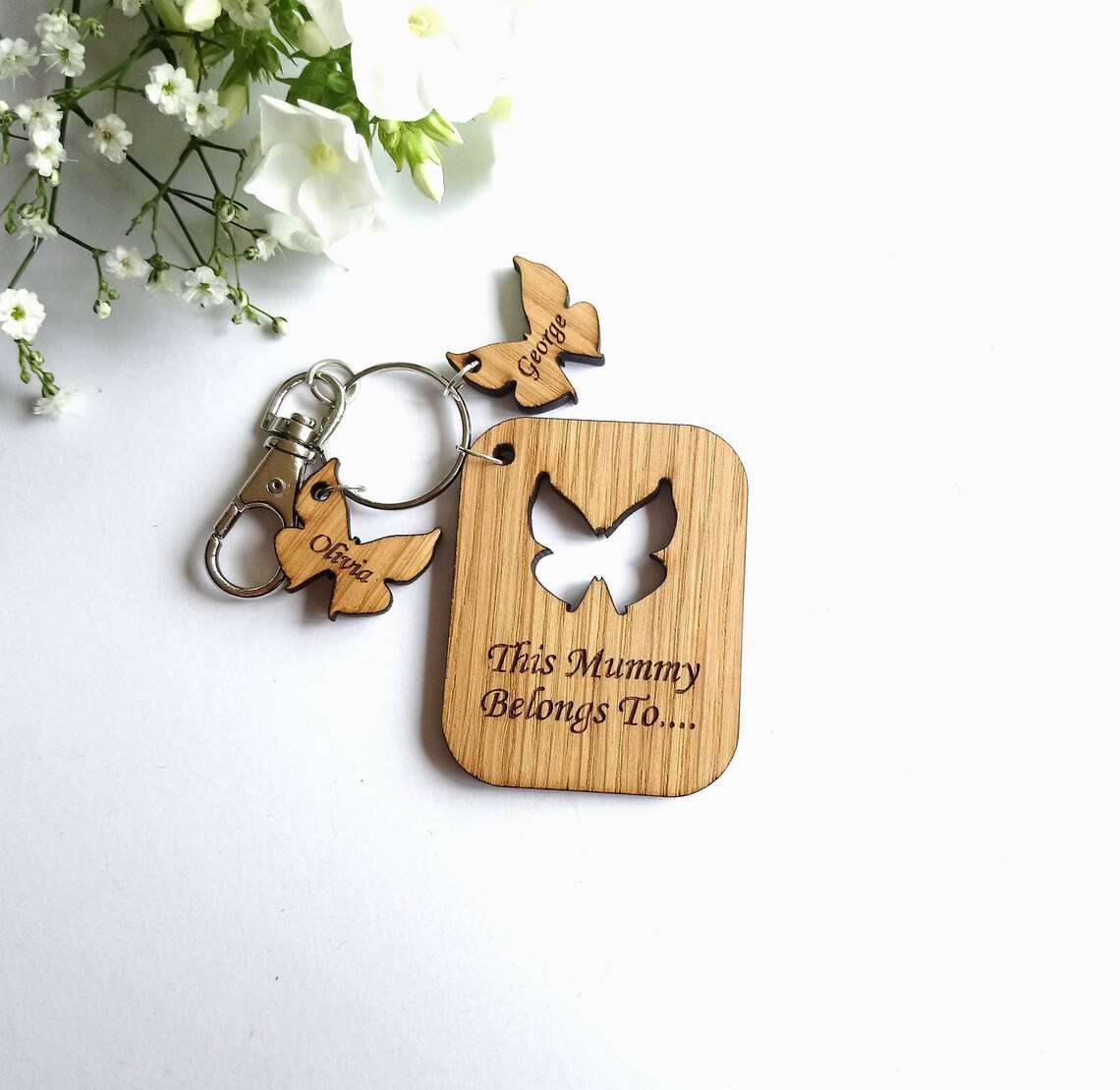 This Daddy Belongs To.. Key Ring Personalised Hammer Laser | Etsy