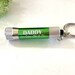 Mini Torch Keyring -black or Green Engraved Torch - Flash Light Keyring ...