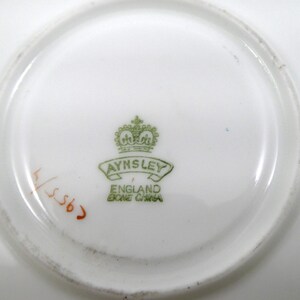 Aynsley Flower Cup and Saucer Yellow With Gold Trim and Flower Bouquets ...