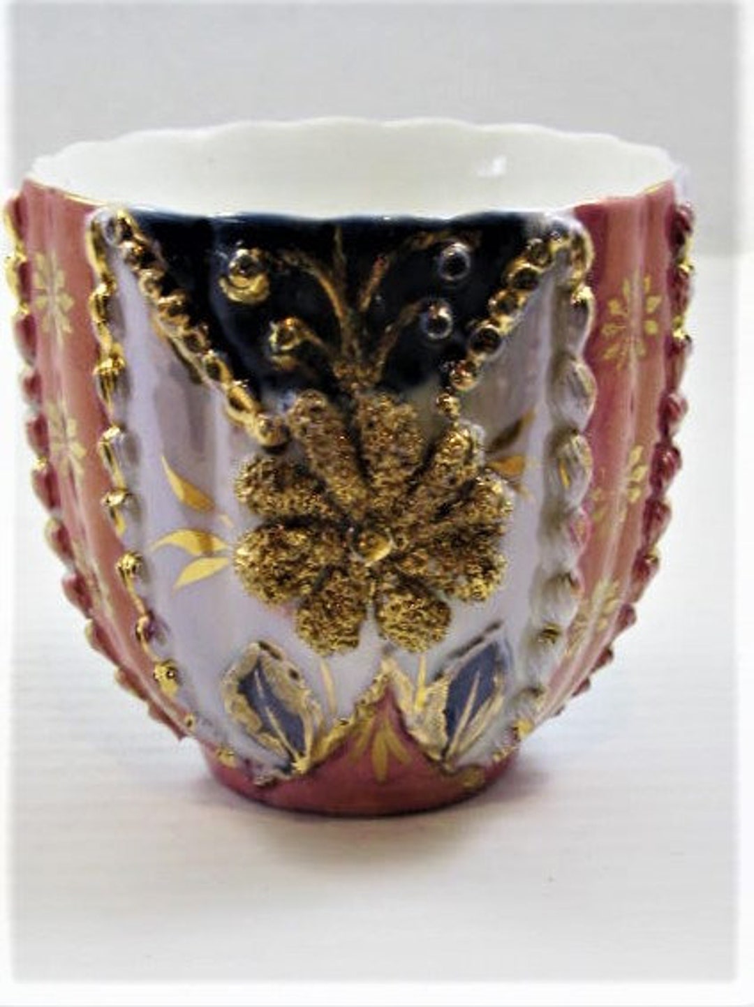 Gaudy. Lusterware Cup Gold Flower Design Made C1900 - Etsy