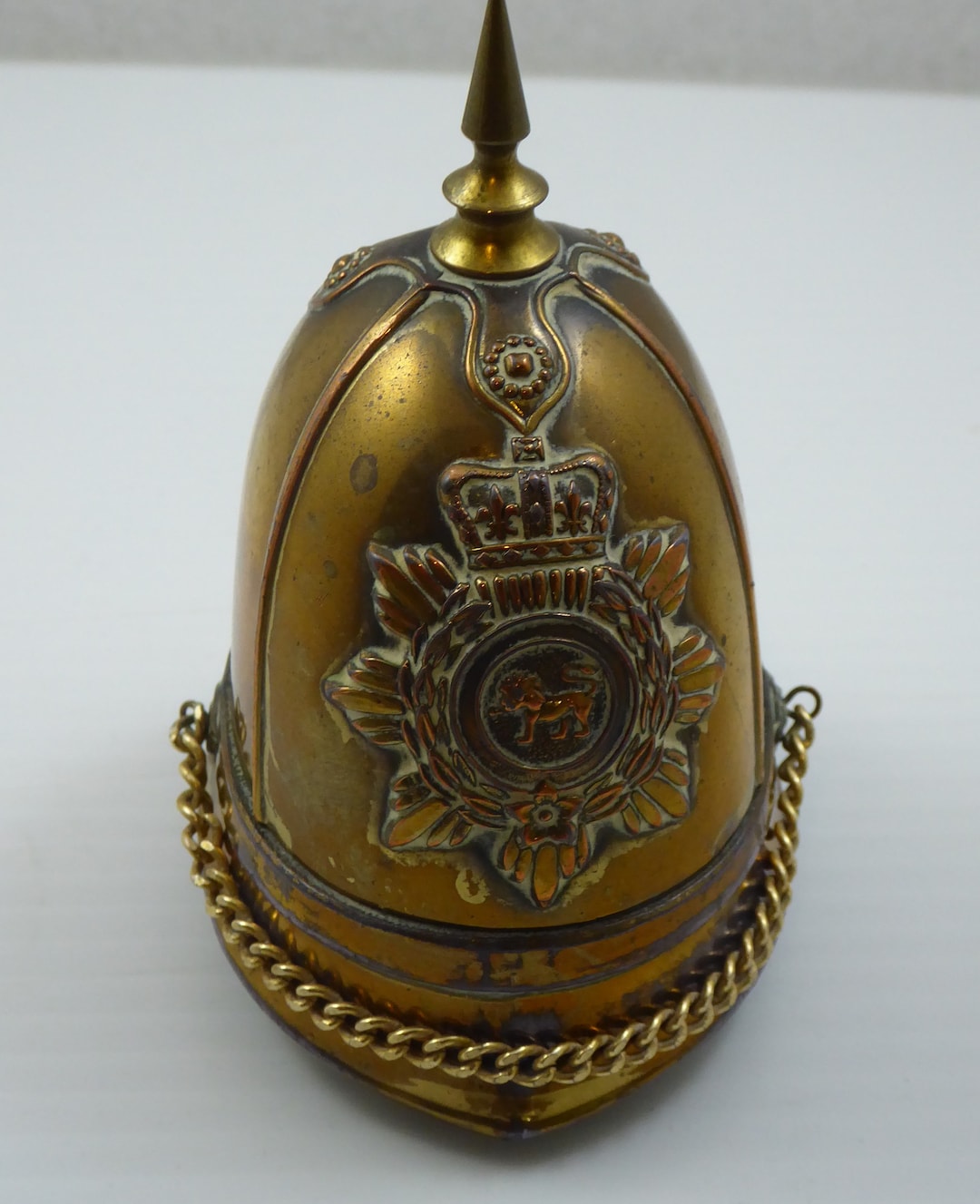 Cigarette/ Cigar Lighter Guardsmans Brass Helmet Desk Lighter With Lion ...