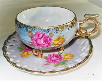 Three Footed Tea Cup - Etsy