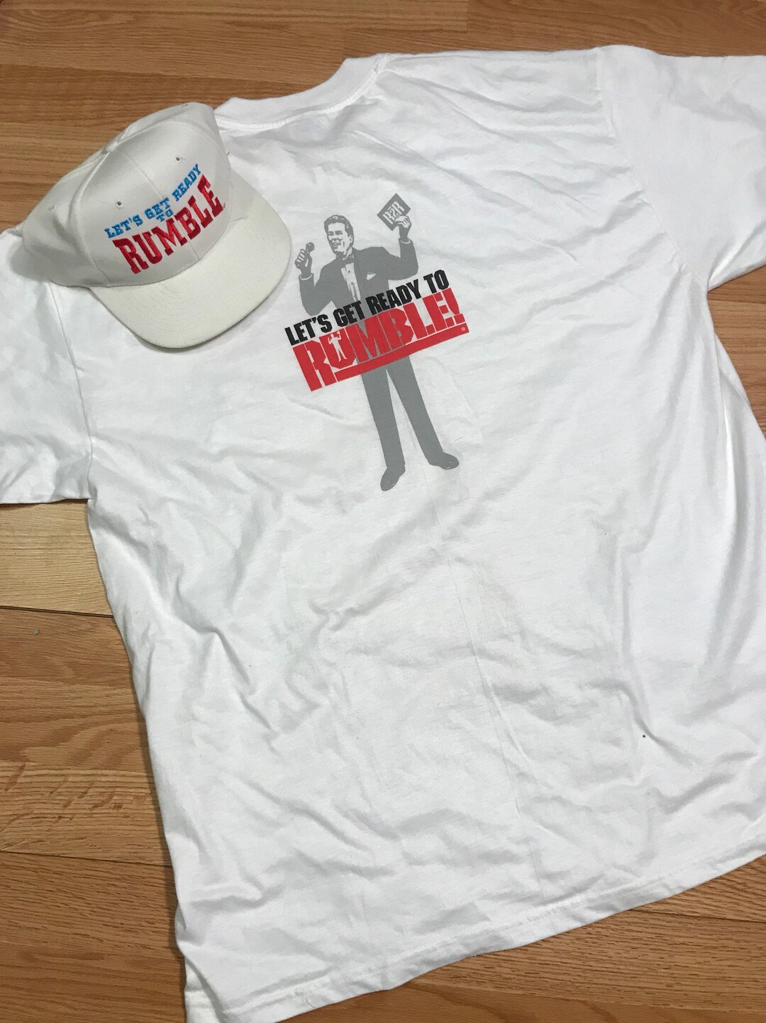 Vintage Let’s Get Ready to Rumble T-shirt and Hat Size XL - Etsy