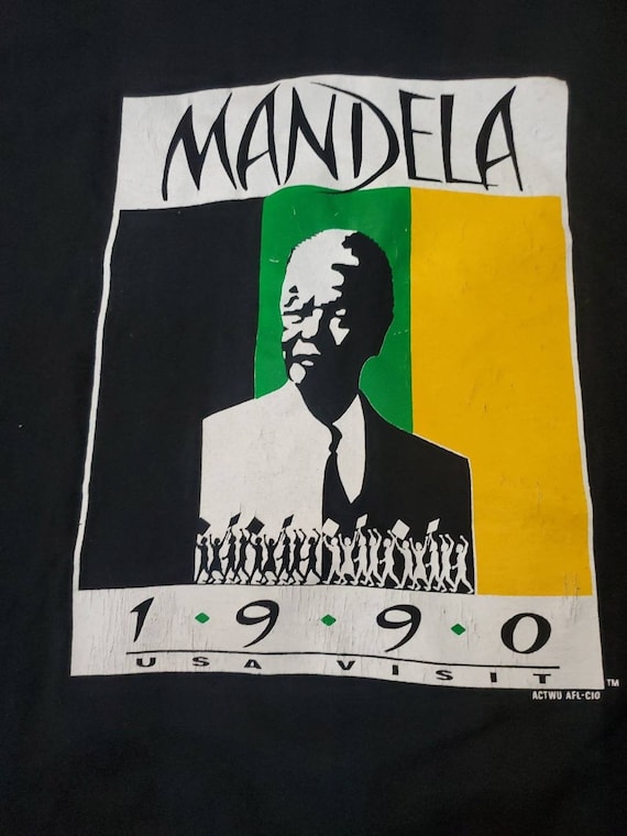 Vintage 1990 us tour Nelson Mandela tshirt size xl - Gem