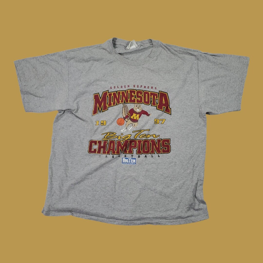 Vintage 1997 Minnesota Gophers Big Ten Champions Tshirt Size Xxl - Etsy