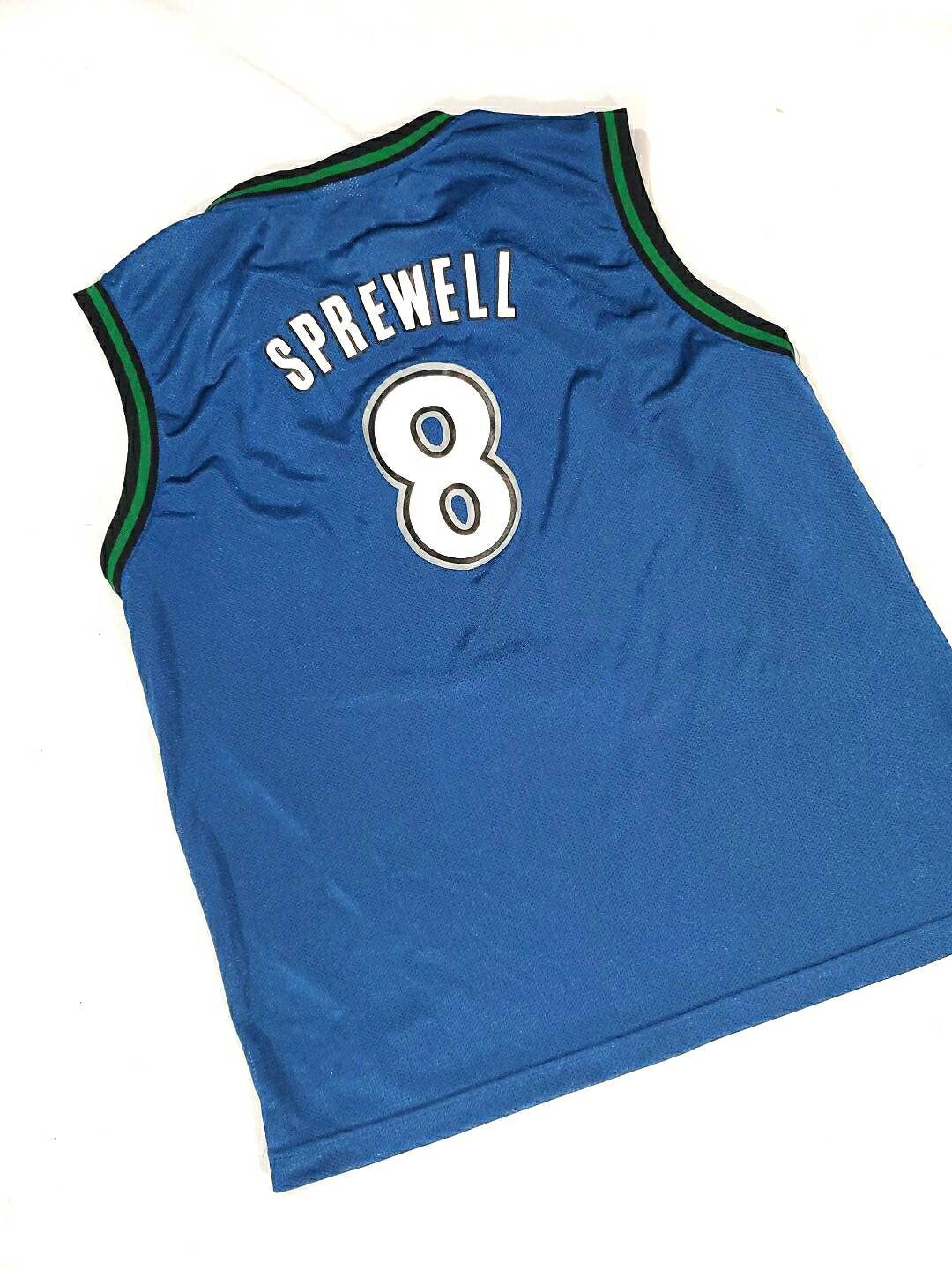 Vintage Latrell Sprewell Minnesota Timberwolves Jersey Size Youth Xl - Etsy