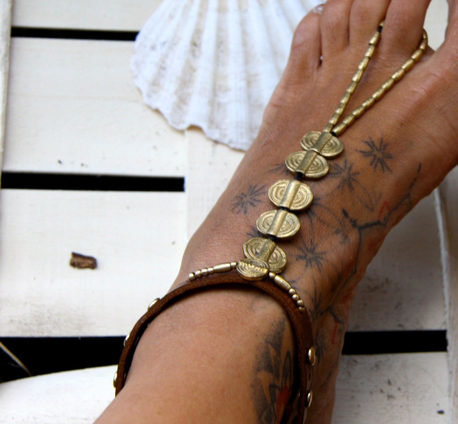 Tribal Barefoot Sandal, Women Ankle Jewellery, Bellydancing Jewellery ...