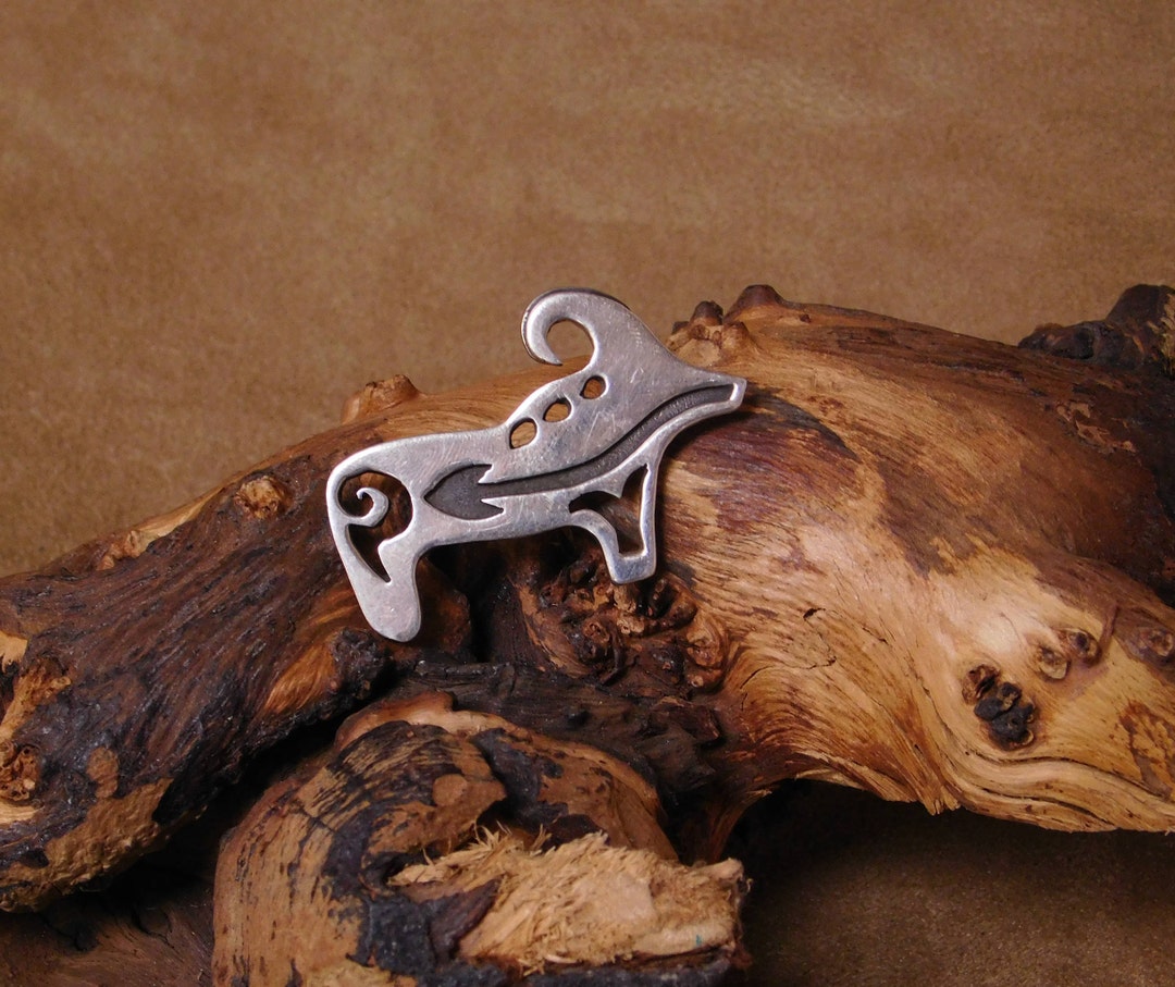 Sterling Silver Detailed Ram Brooch - Etsy