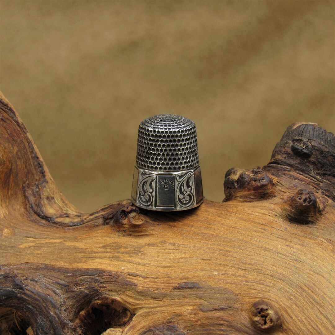 Sterling Silver Thimble Engraved Dorothy and Stamped Sterling - Etsy