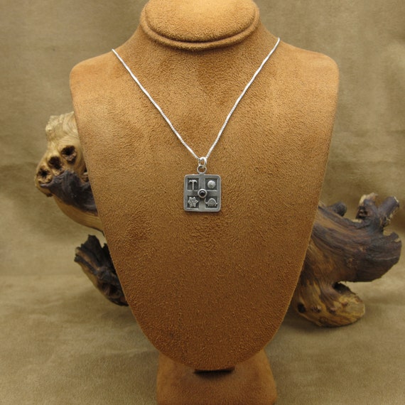 Sterling Silver and Amethyst Studio 45 Pendant and Ch… - Gem