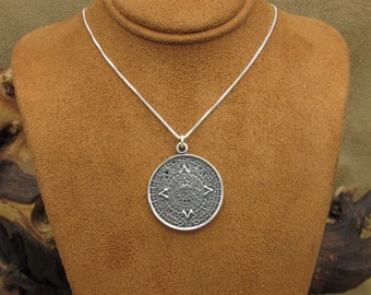 Aztec Calendar Pendant .925 Sterling Silver - Etsy