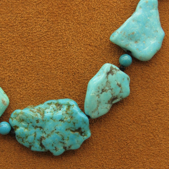 Beautiful Turquoise Slab Necklace - Gem