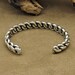 Sterling Silver Braided Wire Cuff Bracelet - Etsy