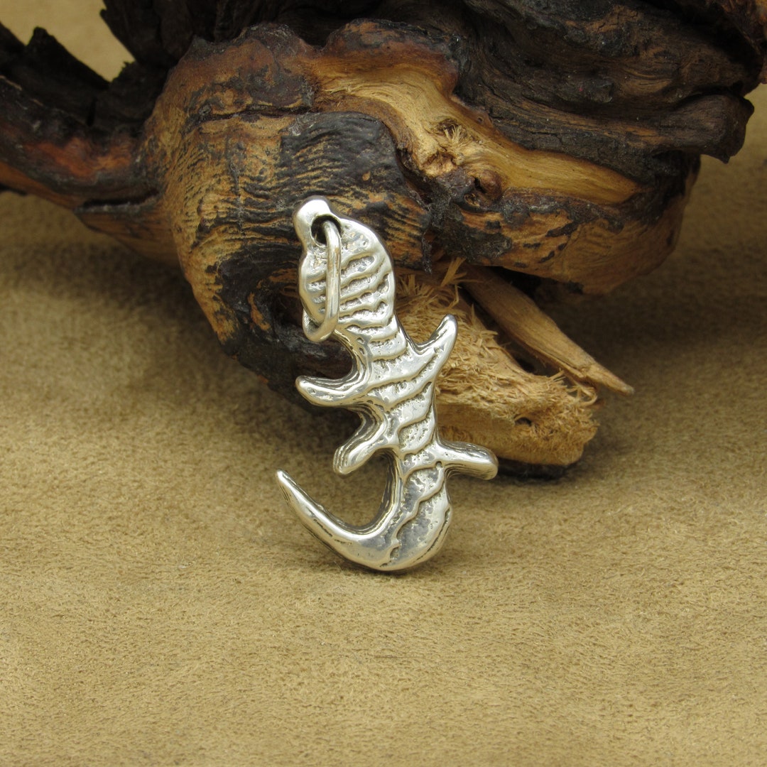 Cast Sterling Silver Cuttle Fish Pendant - Etsy