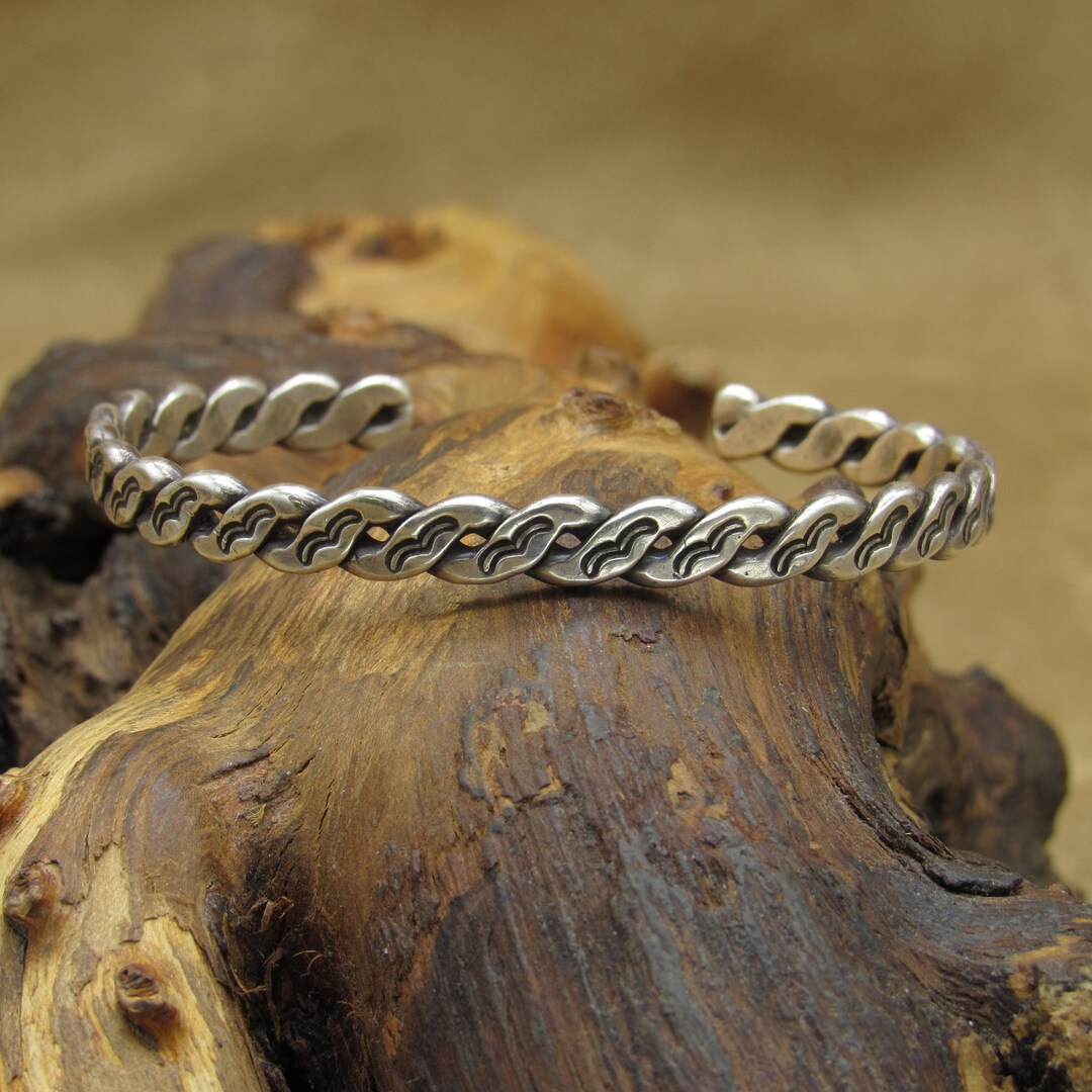Southwest Sterling Silver Twisted Wire Cuff Bracelet - Etsy